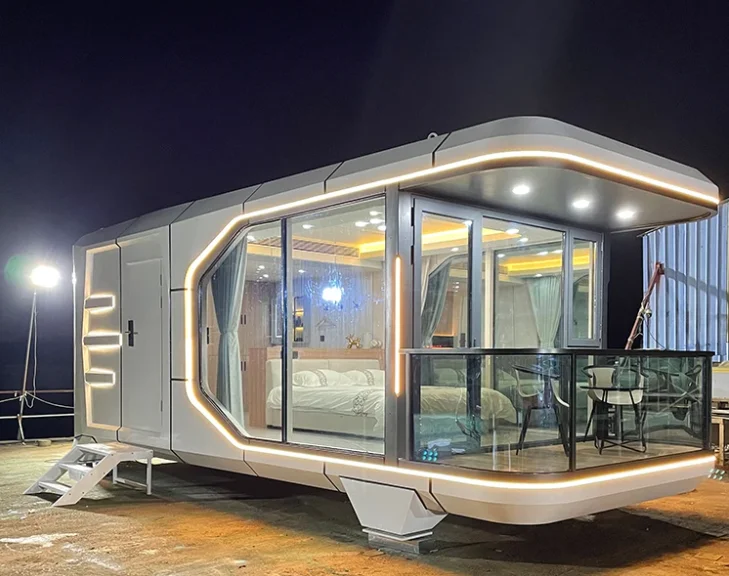 Modern Green Steel Structure Villa Prefab Modular House For Sustainable ...