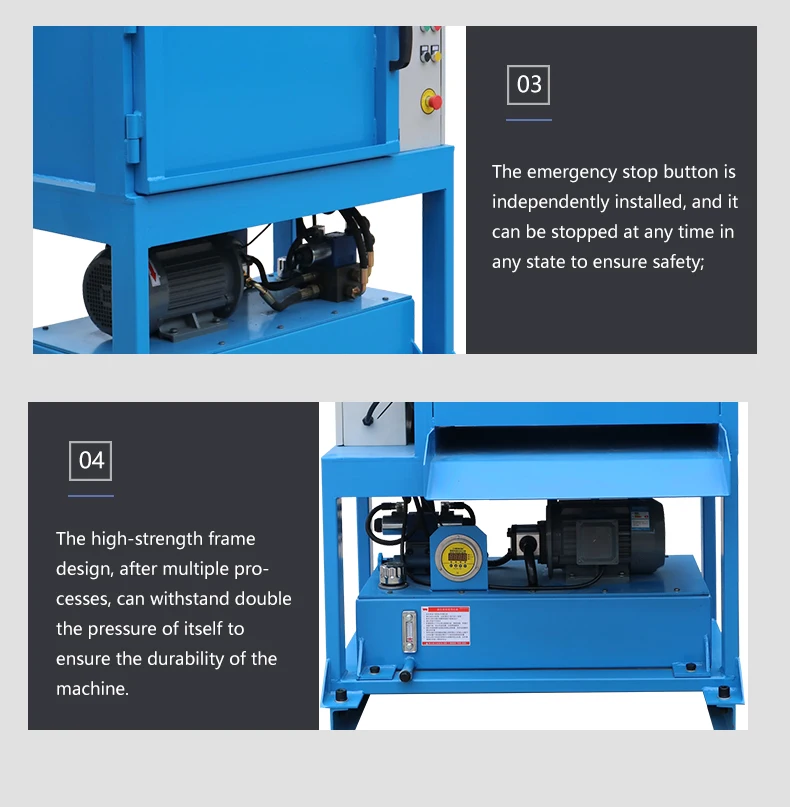 Paint Bucket Hydraulic Baling Machine Pressing Crush Oil Frums,Or Any ...
