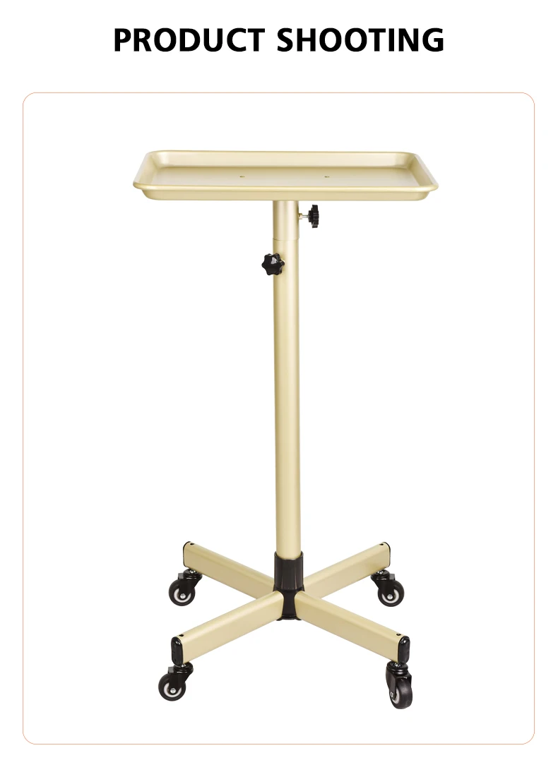 Hairdressing Trolley Tray with Wheels & Adjustable Height: 50 Pieces ...