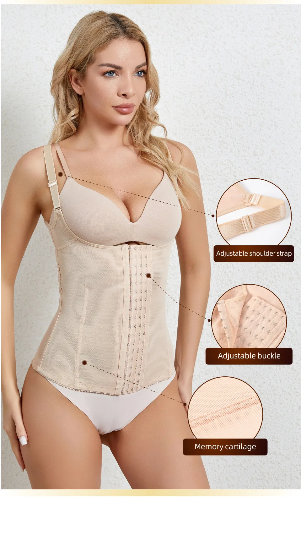 Corset Latex Adjustable Corset Fajas Body Women Waist Trimmer Training Belts Shaper Waist ...