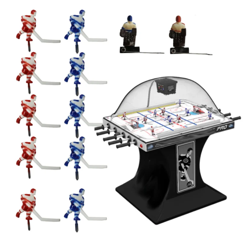 Indoor Arcade Game Table Bubble Hockey Machine Player Set & Puck ...