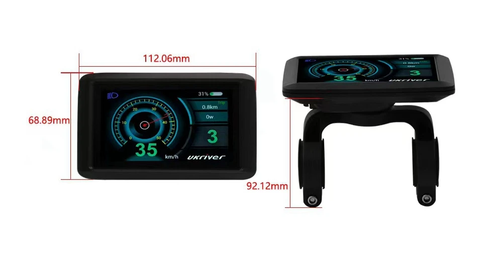 Bafang Electric Bike Ukc1+ Display | 24v-60v Center Lcd Instrument
