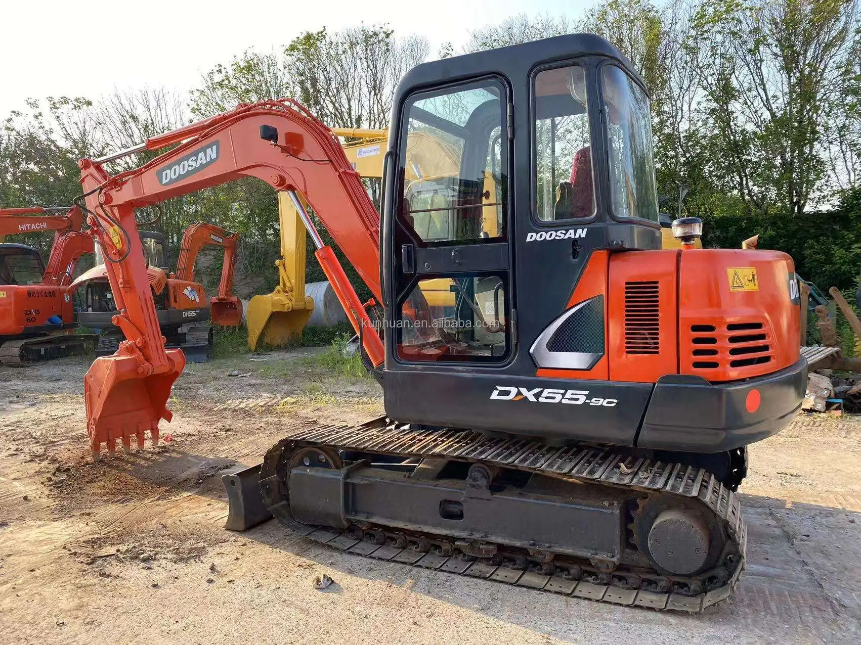 Doosan Dx55-9c Original Second Hand Mini Crawler Excavator For ...