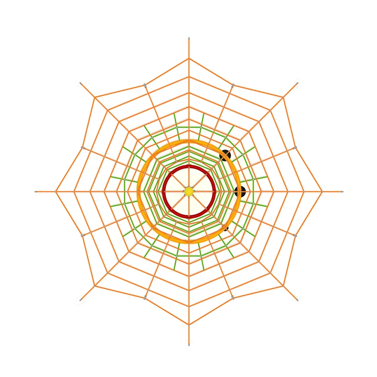 Rope Net Pyramid - Scramble Net for Kids' Climbing Fun