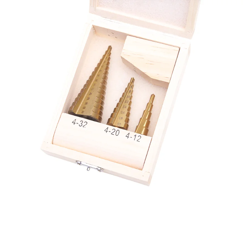 5pcs Hss Cobalt Multiple Hole Step Drill Bit Set Titanium Step Drill ...