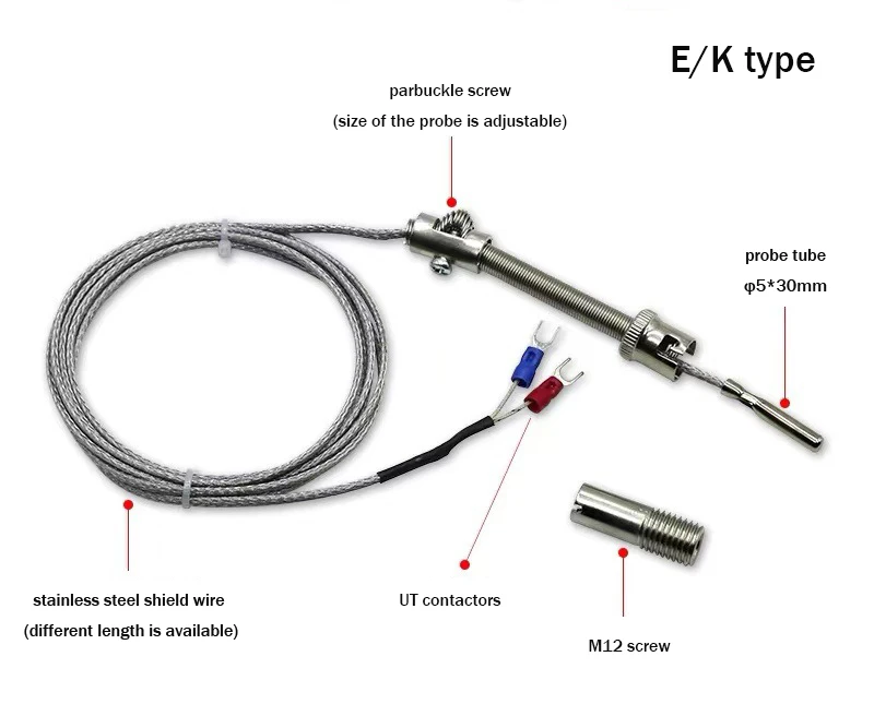 K Type Thermocouple Temperature Sensor - Reliable & Accurate