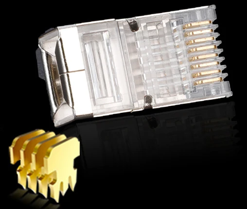 Zxx Rj45 Connector Perforated Through-hole Network Crystal Head 8p8c ...