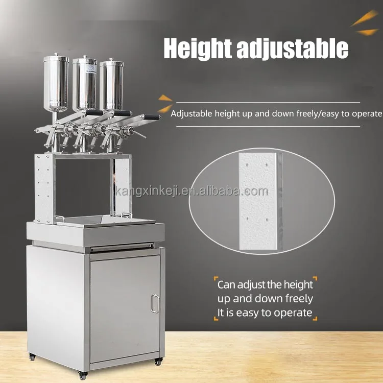 Manual Model Puff Peanut Butter Paste Jam Chocolate Churros Cake Bread ...