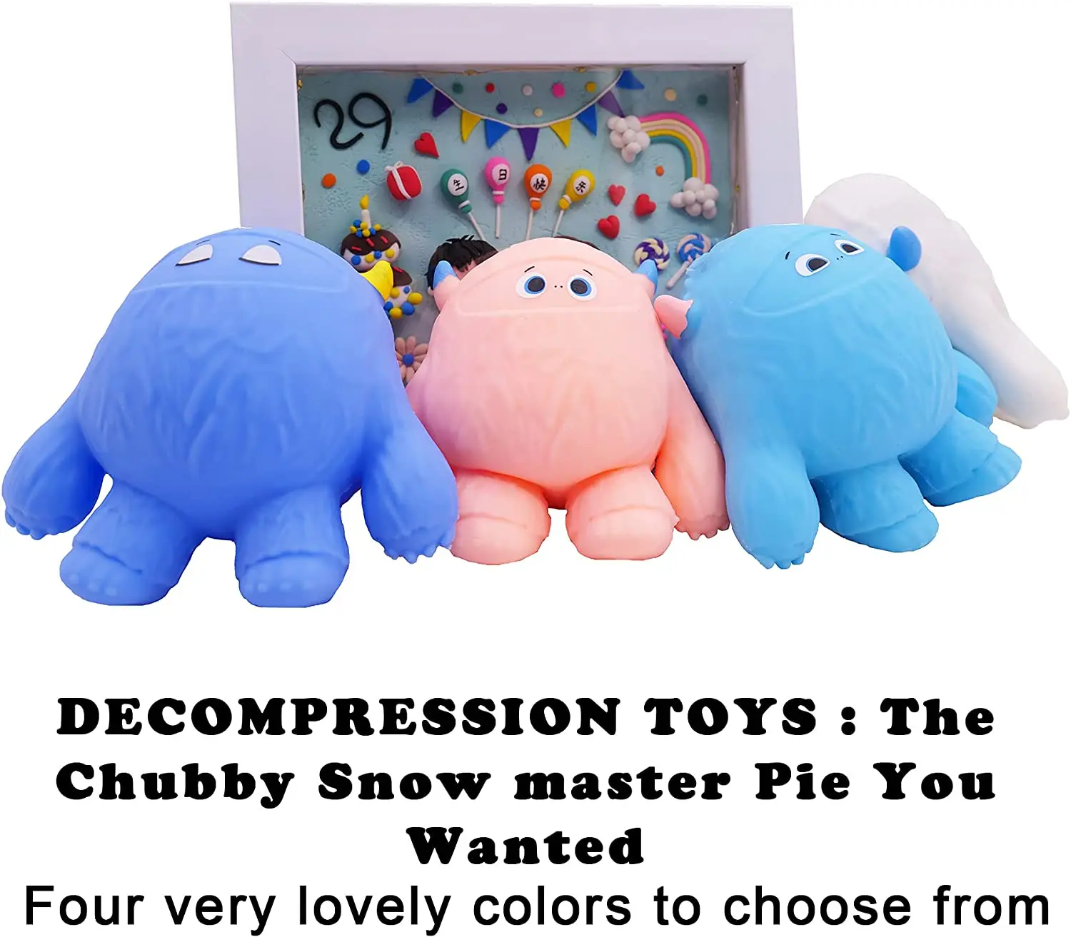 Trendy Monster Tpr Adhd Squeeze Toys Cute Soft Sensory Stress Relief ...