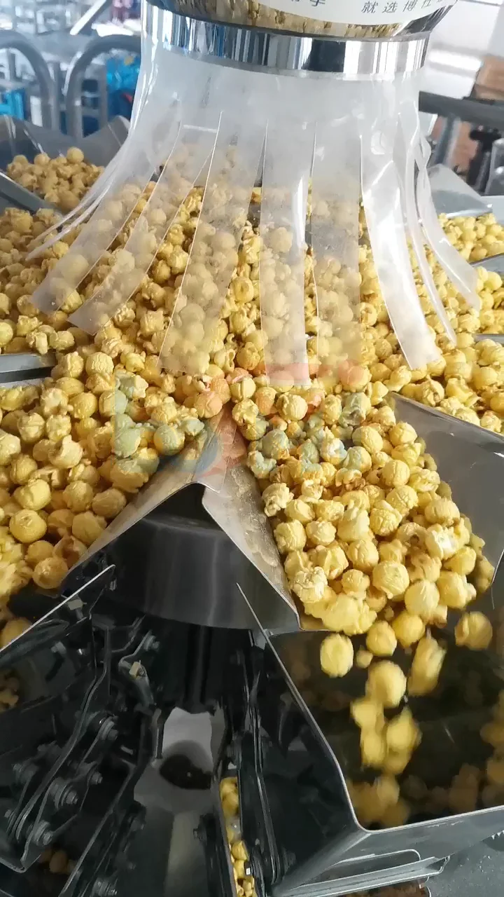 100g 200g 300g 500g Nitrogen Filling Popcorn Weighing Machine Popcorn ...