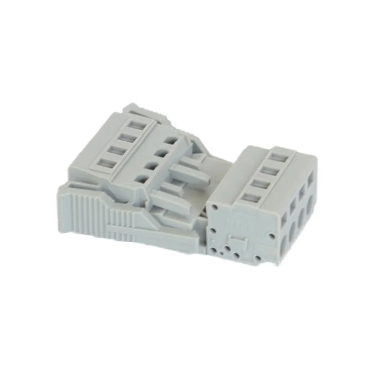 Kton Pa66 Gray Color Plug-in Terminal Blocks Spring Male And Female ...