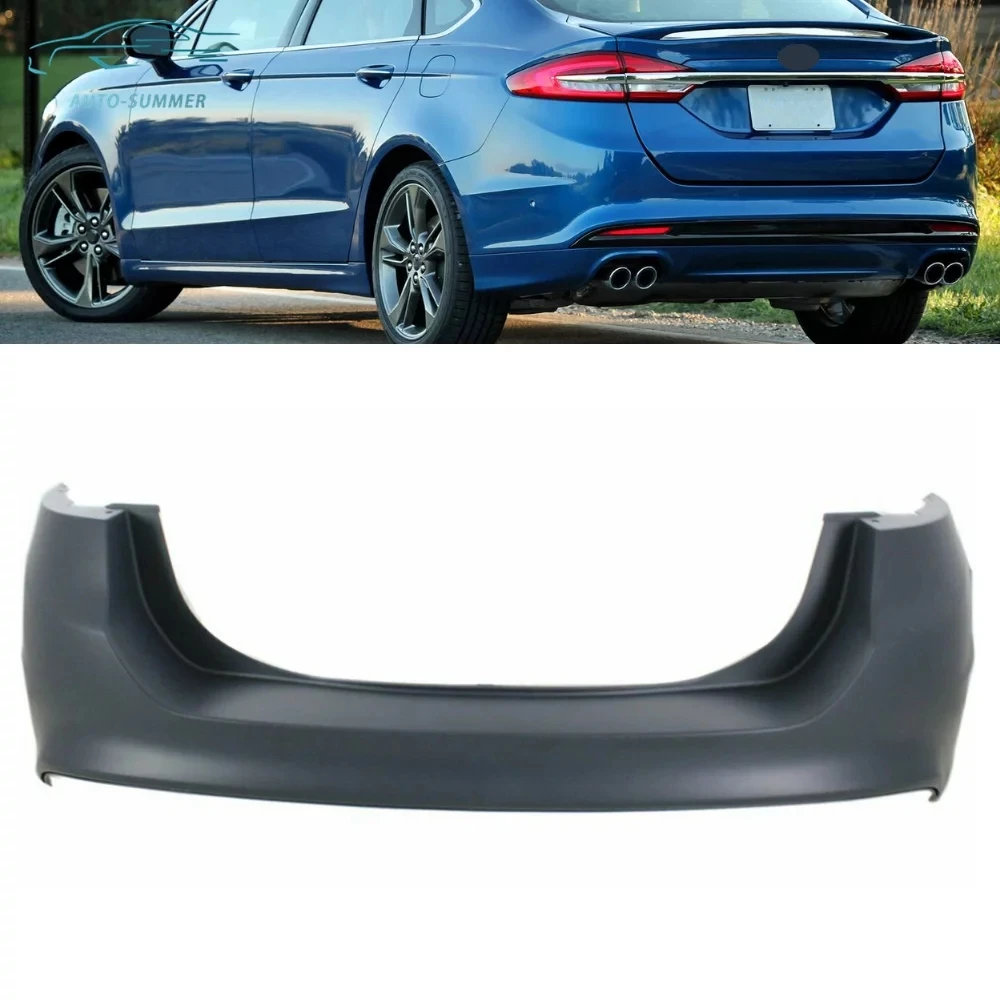 Rear Bumper cover For 2013-2018 Ford Fusion Prime w/ Object Sensors ...