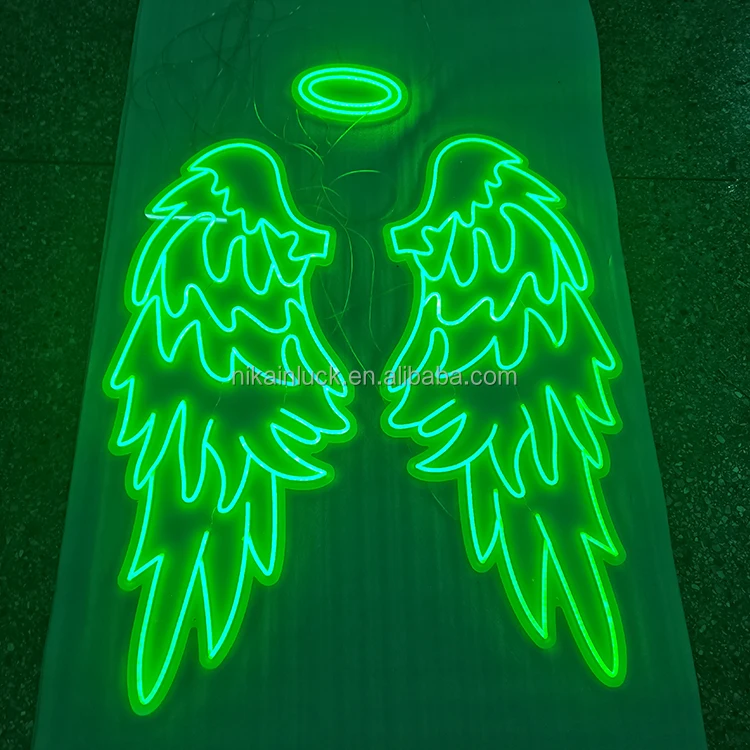 High Quality Wedding Angel Wings Led Neon Signs Advertising Led Neon ...