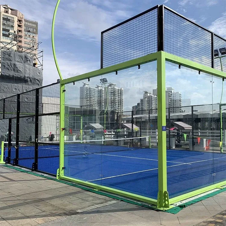 Indoor Toughened Glass Stadium Paddle Tennis Court Classic Padel ...