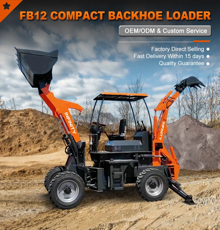 Good Quality Wheel Backhoe Loader Mini Backhoe Attachment Small ...