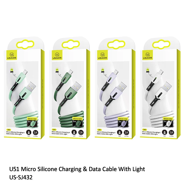 Usams 5v 2a Bend Crossover Best Quality Micro Usb Otg Cable Packaging ...