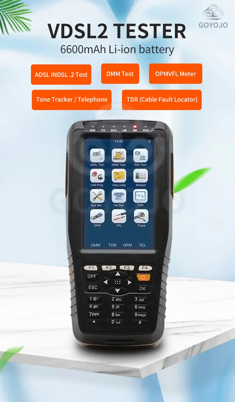 Network Cable Line Analyzer Vdsl/adsl Tester Tm-600 Vdsl Vdsl2 Tester ...