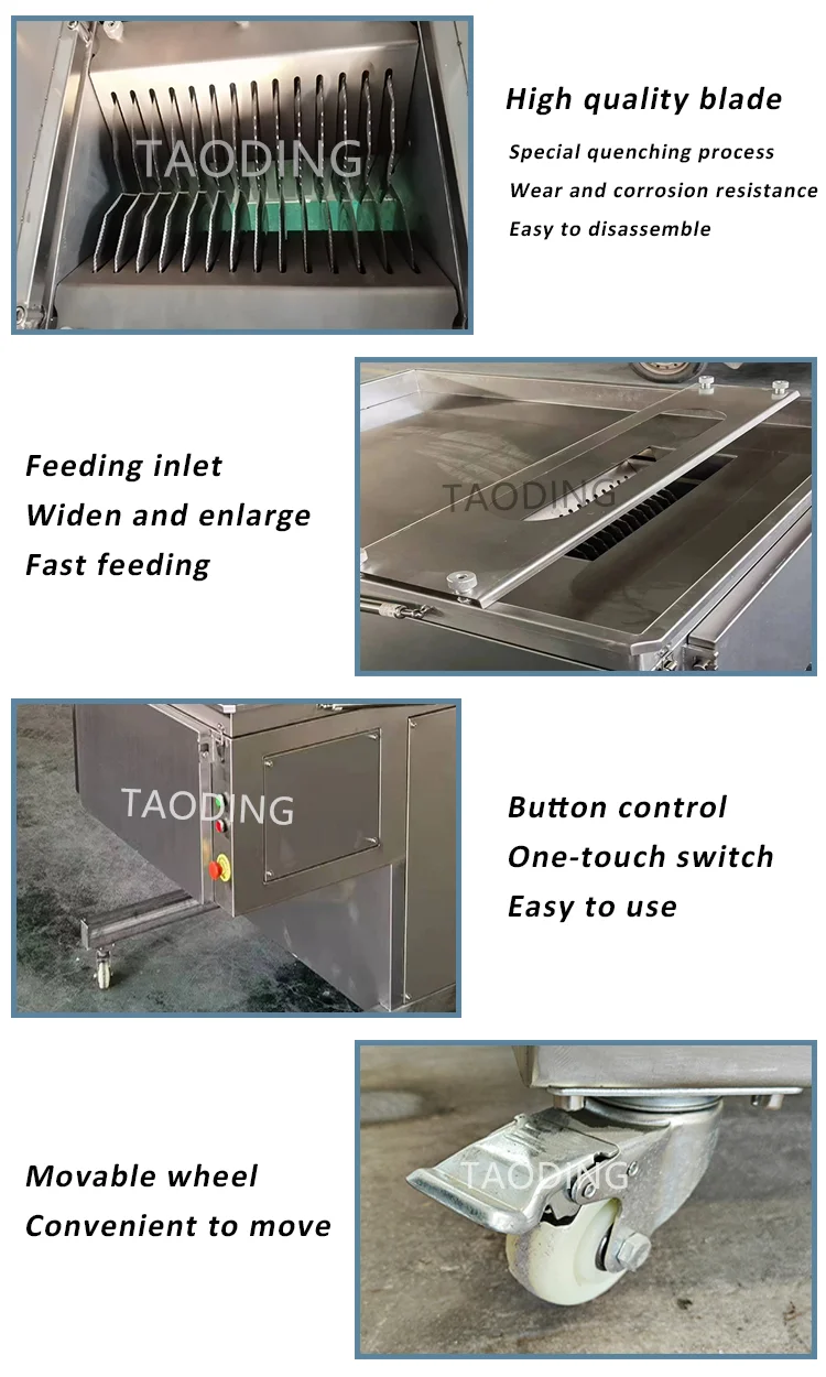 Industrial Pork Ribs Cube Cutter Cutting Machine Fresh Lamb Chops Dicer ...