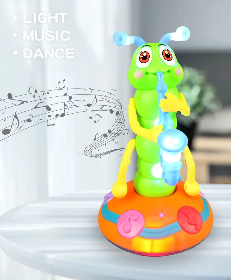 Electric Saxophone Caterpillar Toy - Dancing and Singing