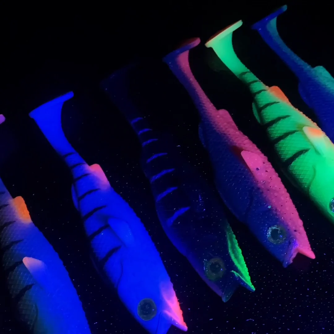 Spinpoler Soft Plastic Bait Pike Swimbait Soft Big Shad Lure Paddle ...