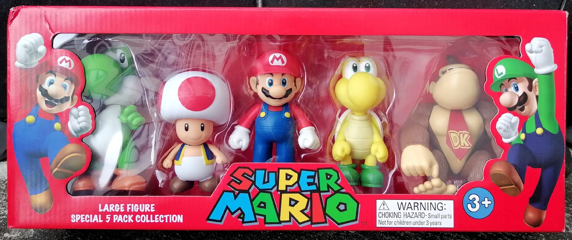 2024 Wholesale Game Mario Bros Color Box Packing Mario Toy Mini Figures ...