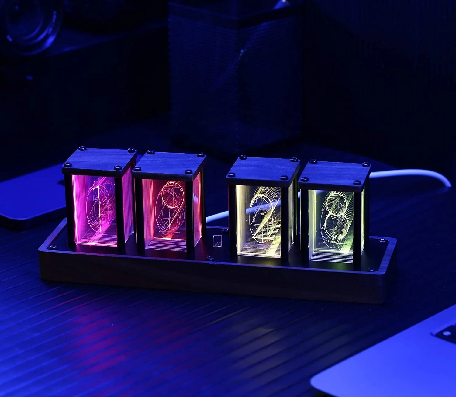 Nixie Tube Clock - Stylish Digital Alarm for Bedrooms