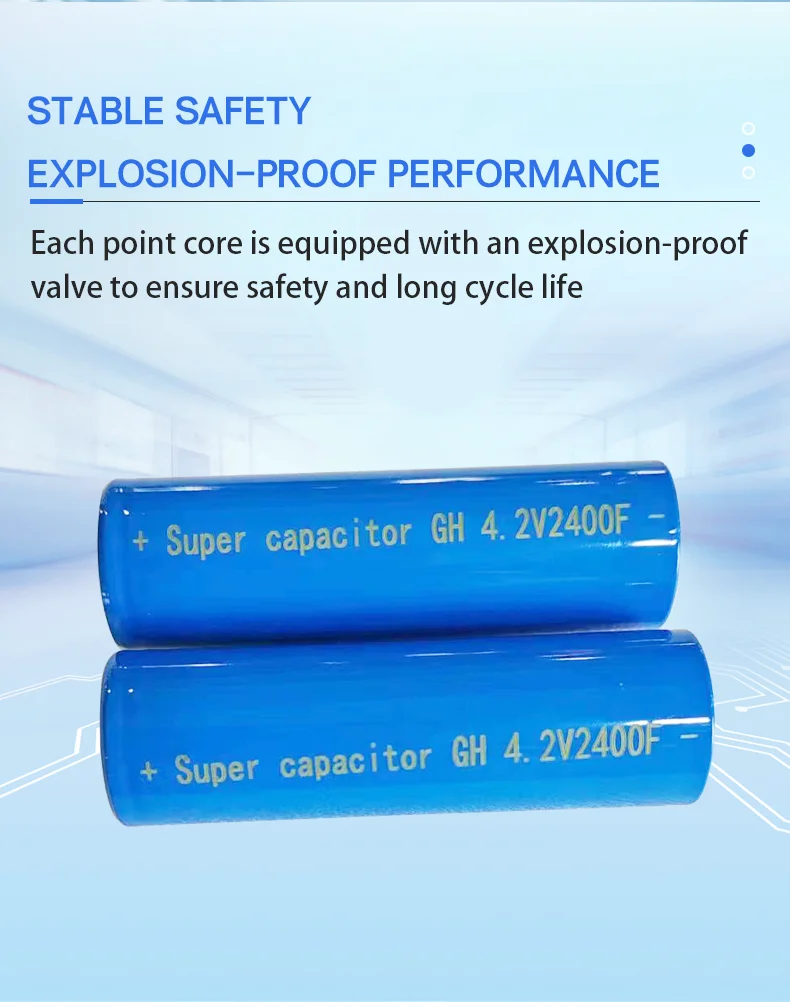 Ultra Capacitor 4.2V Series Super Capacitor 4.2V 2400F For Electric ...