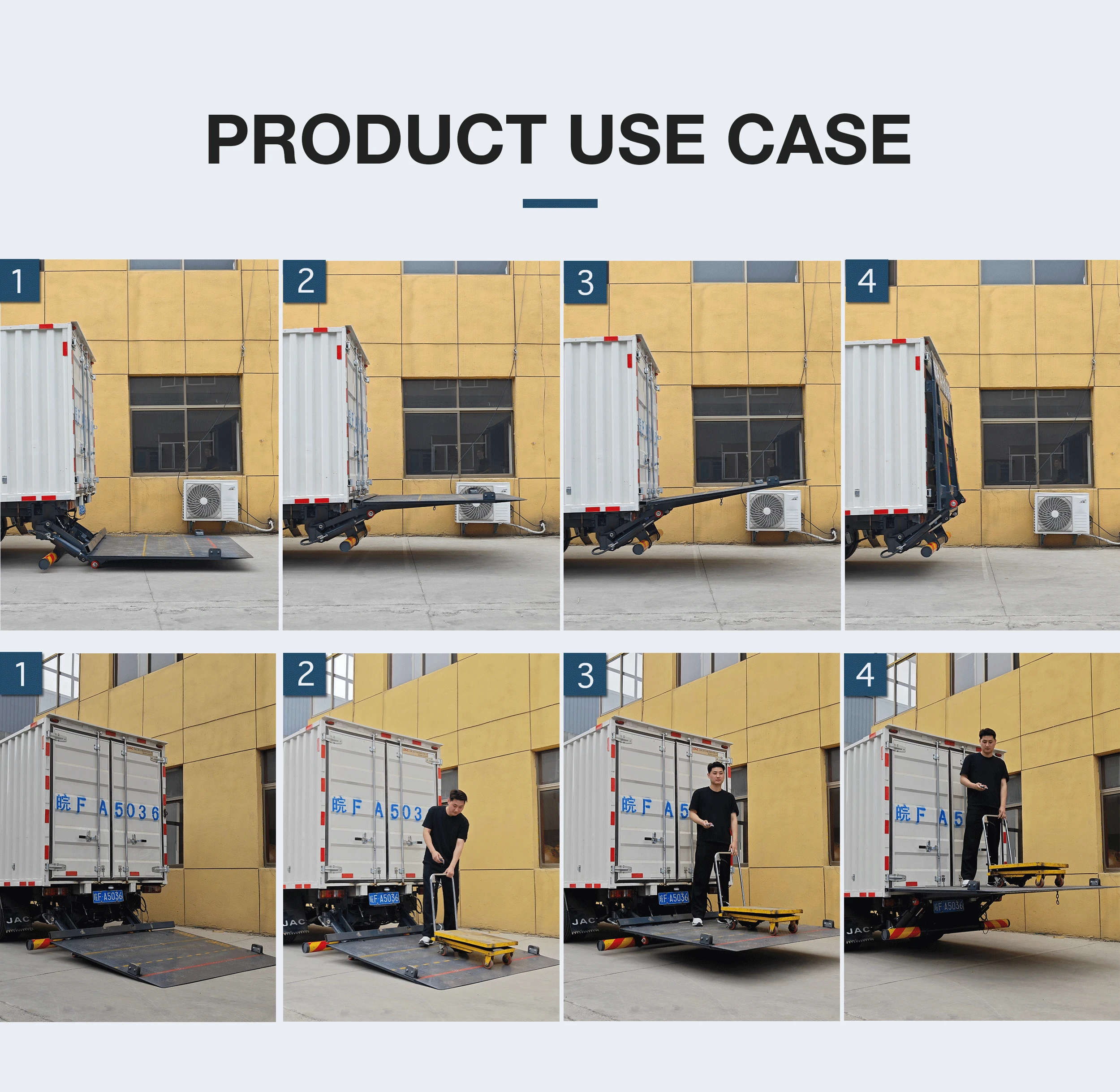 Cantilever Hydraulic Loading Ramps for Trucks - Efficient Lifting