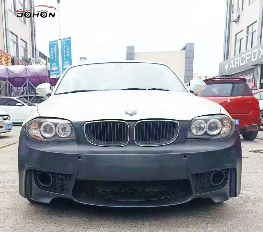 1M style E82 E87 front bumper for BMW 1 series COUPE E82 E87 car 2007 ...
