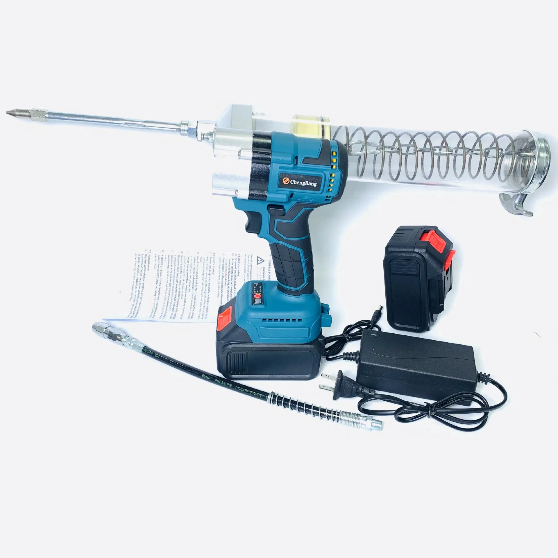 High Pressure Portable Brushless Lithium Electric Grease Gun ...