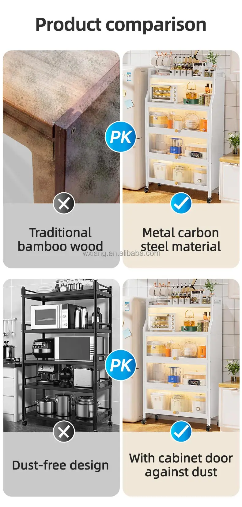 Home And Kitchen Sideboards With Cabinet Door Floor Multifunctional ...