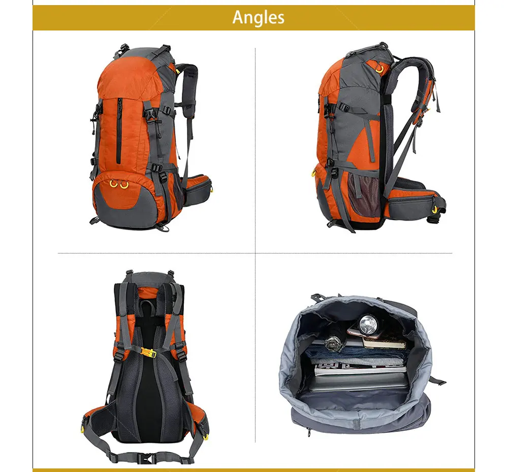 60 Liters Tracking Backpack - Durable, Waterproof, and Stylish