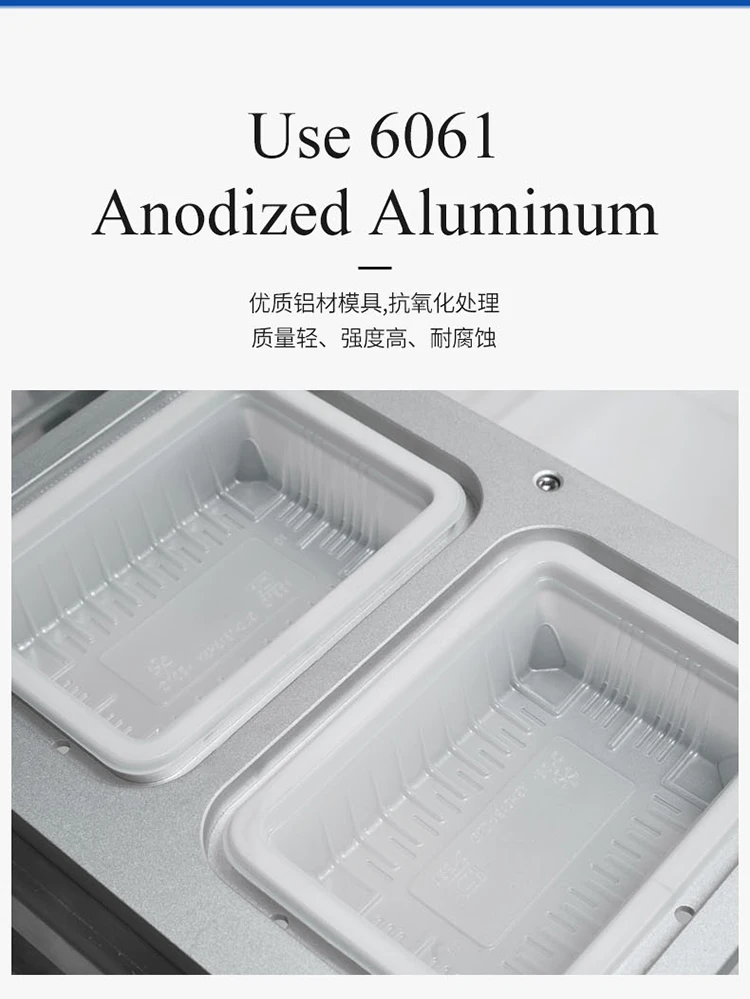 Classic 1 Out 2 Plastic Container Tray Sealer for Food Packaging