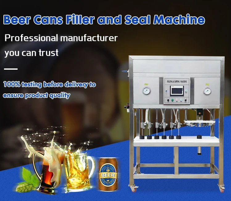 Beer Bottle Filler Capper Machine with Pneumatic Motor Semi-automatic ...