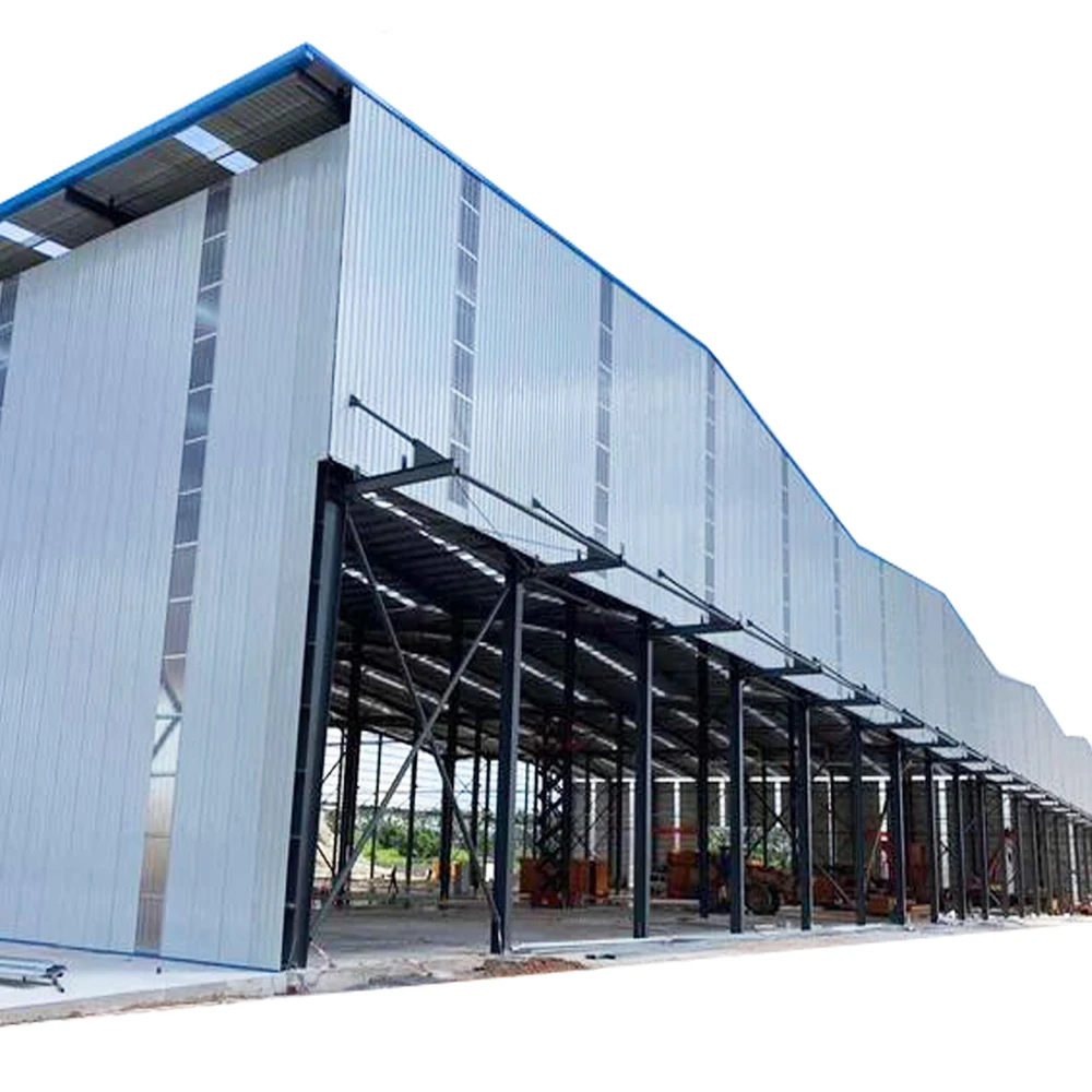 High-rise Light Steel Structure Prefab Metal Frame Warehouse ...