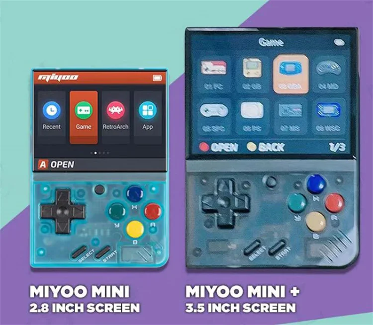 Newest 3.5 Inch Miyoo Mini+ V3 Retro Handheld Game Console Open Source ...
