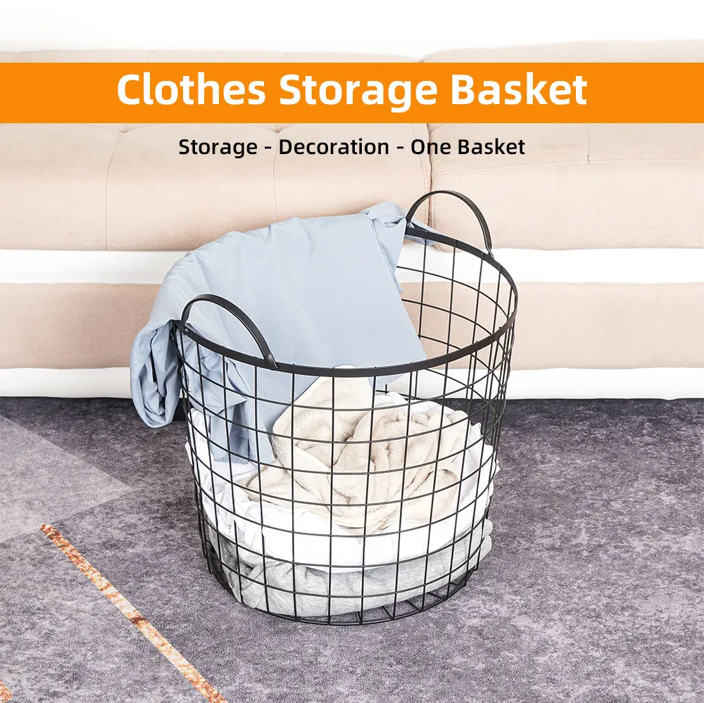 Multi Utility Clothes Container Hampers Basket For Laundry With Handle ...