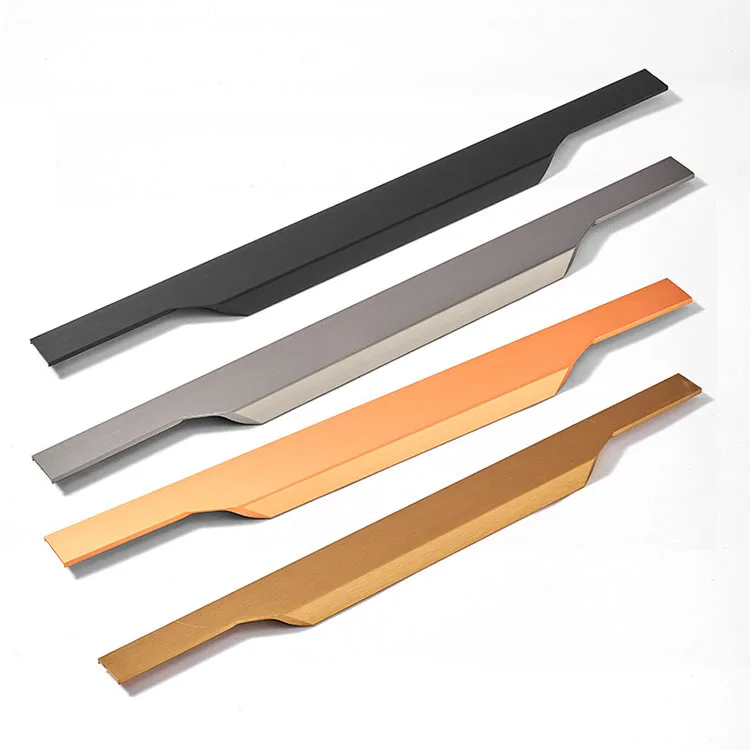 Modern Simple Thumb Edge Invisible Handle Card Slot Cabinet Door Handle ...