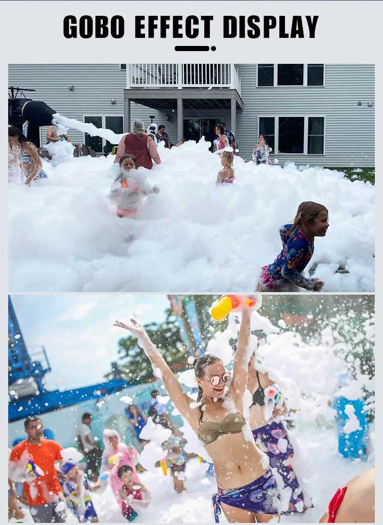 Summer Fun with 2500W Jet Cannon Party Foam Bubble Machine