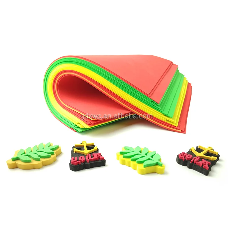 A4 Size Craft Foam Sheet Multi-colored Eva Foam Sheet 2mm Thin Foam ...
