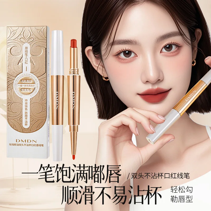 Alibaba.com: DMDN Rose Essential Oil Double Ended Lipstick, velvet ...