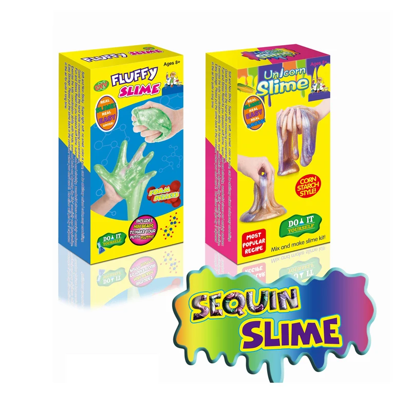 Safe Material DIY Science Toys Fluffy Slime Colorful Lovely Slime Maker ...