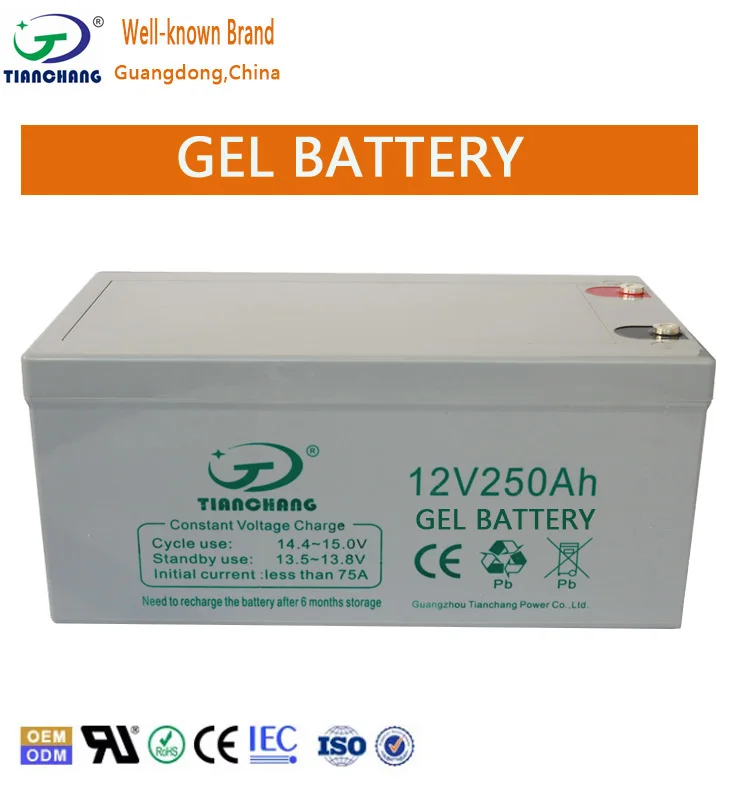 12v250ah Solar Gel Battery 12v Energy Storage Agm Battery Lead-acid ...