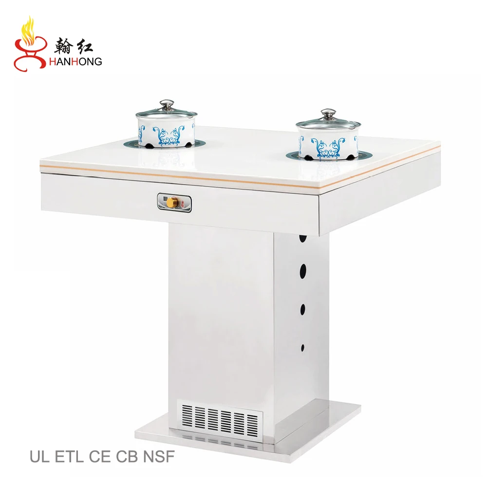 Hot Pot Table - Korean BBQ Grill Commercial Smokeless