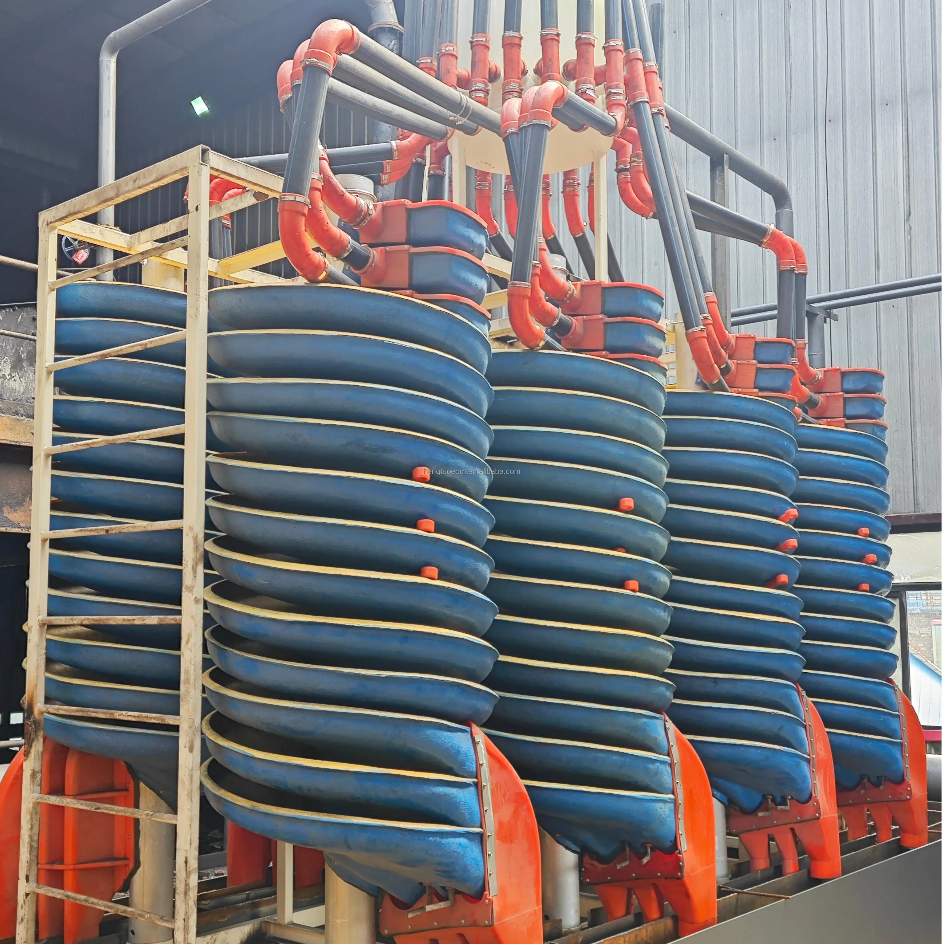 Mining Plant Spiral Separators Vertical Three-Way Screw Sluices 220V ...