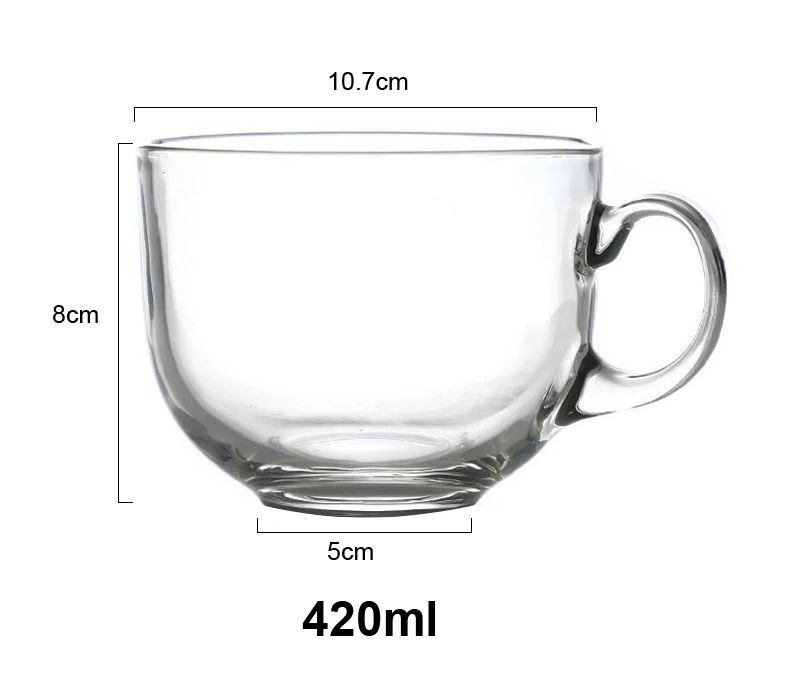 Tazas Vaso Tasse a Cafe Cereal Tea Glass Cup Boob Clear Mug Coffee Mugs ...
