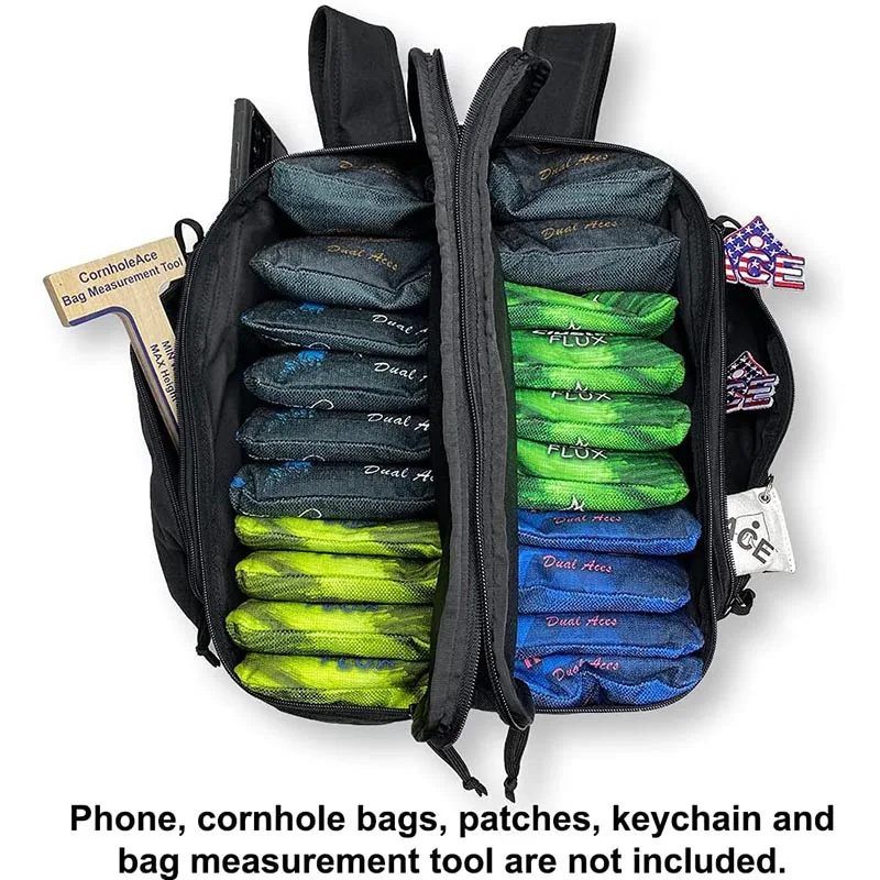 New Arrival Headphone Passthrough Ports Holds up to Six Cornhole 4 Bag ...