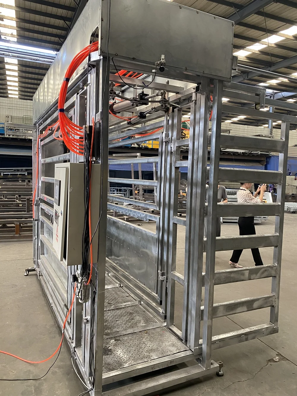 Galvanized Cattle Panel Squeeze Crush Cattle Handling Equipment - Buy ...