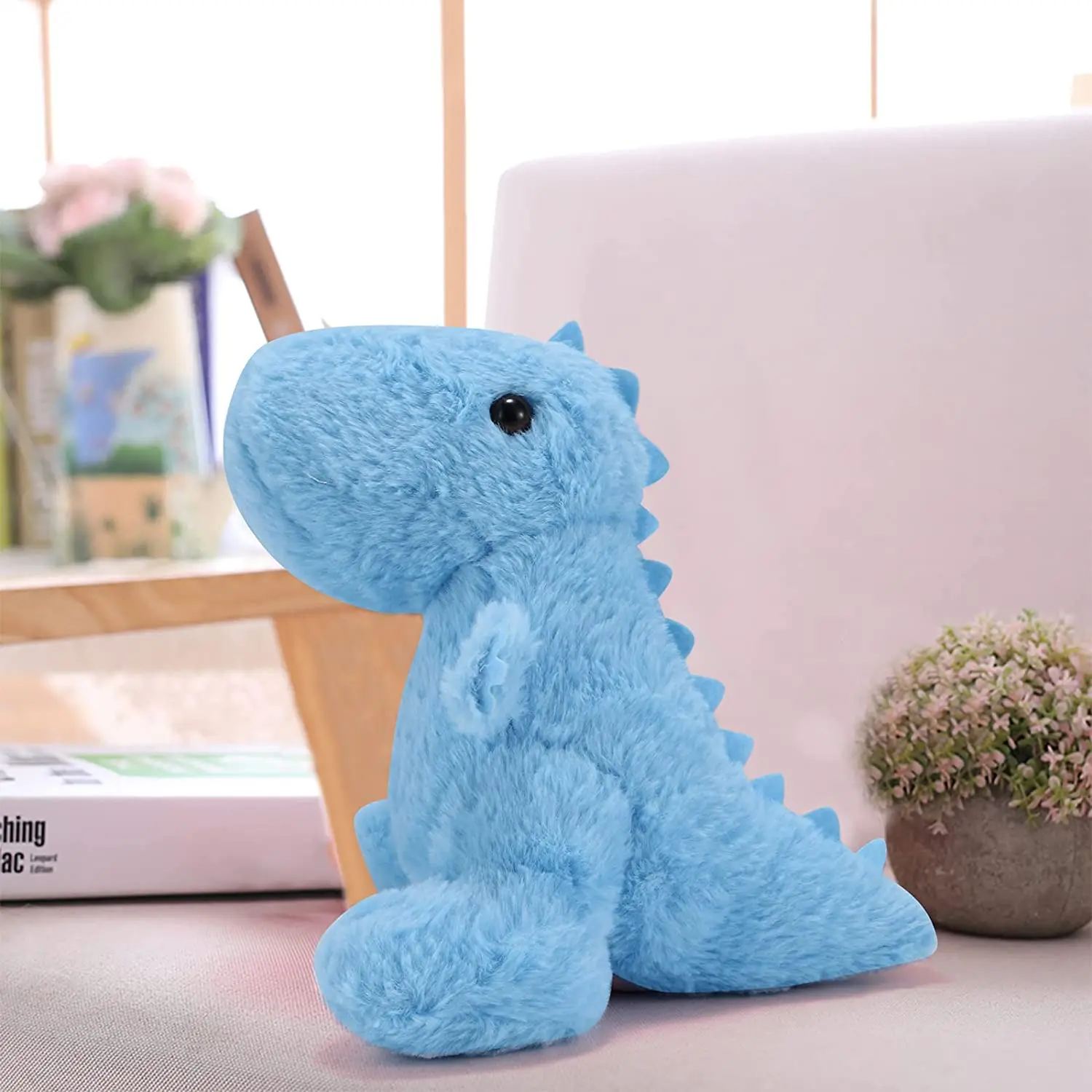 Blue Dinosaur Stuffed Animal Soft Plush Dinosaur Baby Companion Bedtime ...