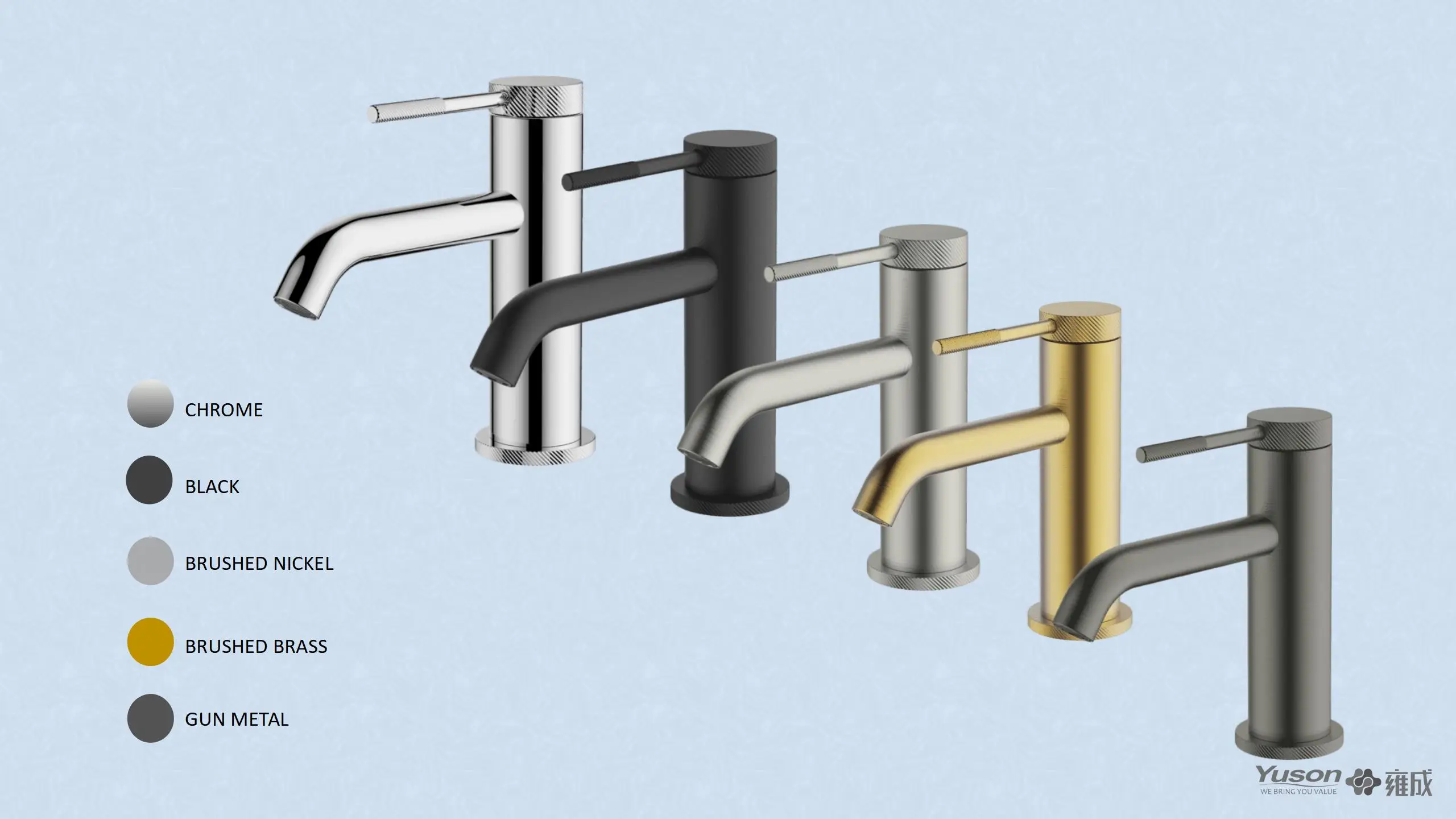 Yuson Ht101yc Modern Sanitary Ware Hot Cold Water Tap Faucet Wash Basin ...